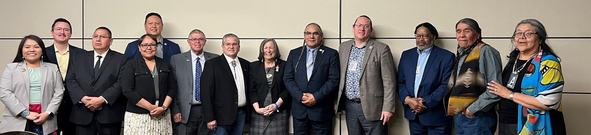 Navajo Nation Council members meet with Marilynn Malerba, the first ...